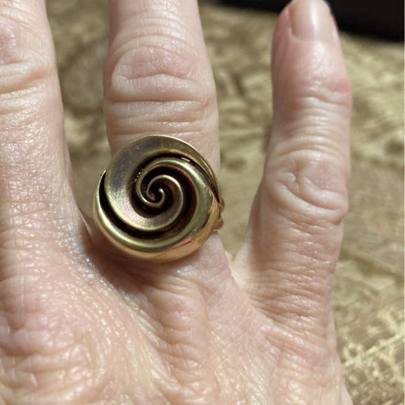 Technibond | Jewelry | Tecnibond New 925 Silver Wirh Gold Overlayswirl ...